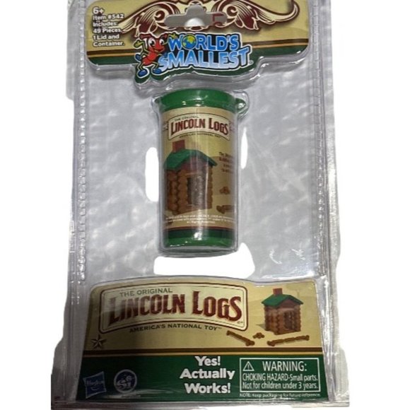 Hasbro | Toys | Worlds Smallest Lincoln Logs | Poshmark
